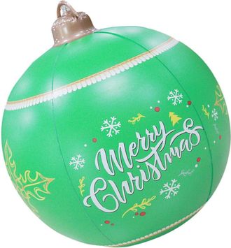 Cabilock VALICLUD Aufblasbare Weihnachtskugel Gro&szlig; Wetterfeste Gartendekoration aus Robustem Material Gr&uuml;ne Outdoor Weihnachtsschmuck f&uuml;r Terrasse und Rasen