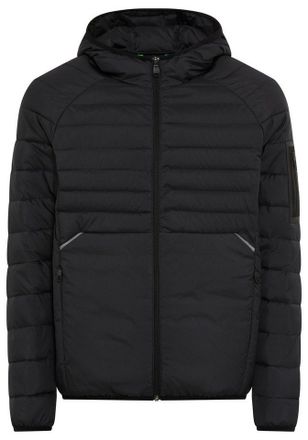 HUGO BOSS Steppjacke Kapuze, Regular Fit, reflektierende Details
