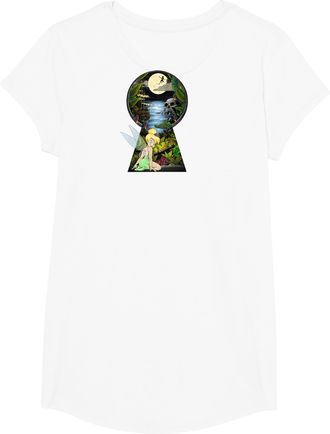 Disney Peter Pan Tinkerbell Keyhole Graphic T-Shirt T-Shirt