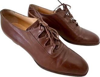 Herm&egrave;s Vintage Tan Leather Brogues Size 37.5