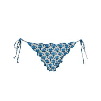 MC2 Saint Barth Femme, Maillots de bain, Bleu, Taille: 38 FR Culottes de bain &eacute;chancr&eacute;es &agrave; nouer sur les c&ocirc;t&eacute;s