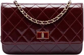 Chanel Portefeuille sur cha&icirc;ne Pre-owned - Femme - Pre-owned - Rouge - Taille: ONE Size