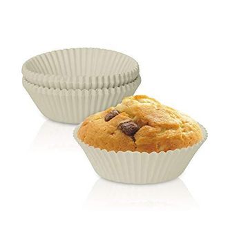 Metaltex Muffin Backförmchen, weiß, estandar
