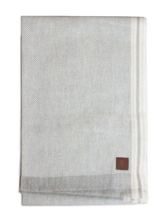 Eleventy écharpe à franges - Blanc