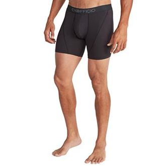 ExOfficio Give-N-Go Sport 2.0 Boxer Slip 15 cm pour Homme, perméable à lair et Durable, Facile à Nettoyer, Noir/Noir, Medium