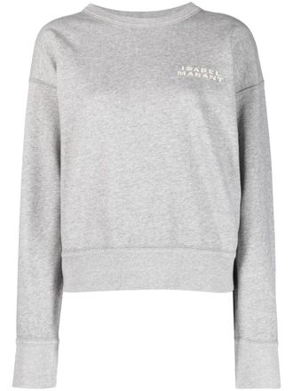 Isabel Marant sweat Shad à logo brodé - Gris