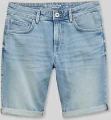 Tom Tailor Regular Fit Jeans Bermudas aus Baumwoll-Mix