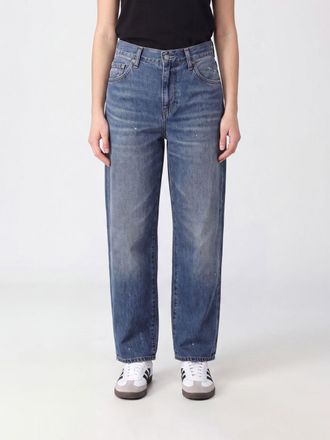 Carhartt Work in Progress Hoch taillierte Straight Jeans Arin aus Baumwolldenim