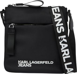 Karl Lagerfeld MenS, Nylon Small Crossbody, Black, One size