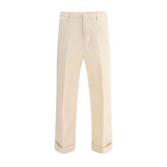 Valentino Weite Baumwollhose mit Taschen - - Trousers - Herren - Beige - M