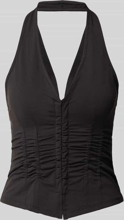 Gina Tricot Neckholder-Top mit V-Ausschnitt