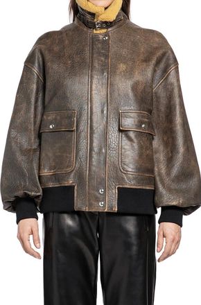 Khaite Femme, Vestes, Brun, Taille: 38 FR Leather Vestes