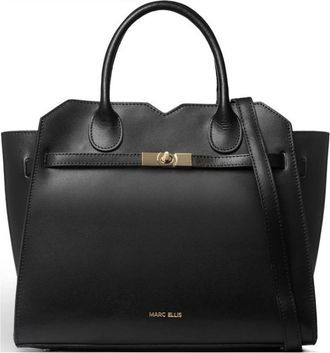 Marc Ellis Femme, Sacs, Noir, Taille: ONE Size Antilia Twist-lock Tote Bag