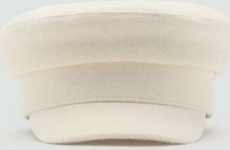 Mango Casquette baker &eacute;cru - Femme - S - MANGO
