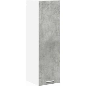 vidaXL H&auml;ngeschrank mit T&uuml;r Beton Grau 30 x 31 x 100 cm Holzwerkstoff vidaXL