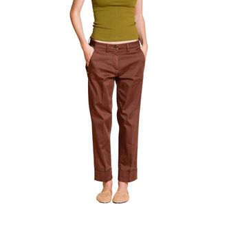 Mason's Femme, Pantalons, Brun, Taille: 32 FR New York Carrot Chino