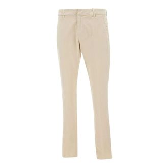 Dondup Homme, Pantalons, Beige, Taille: W36 Pantalon en coton stretch