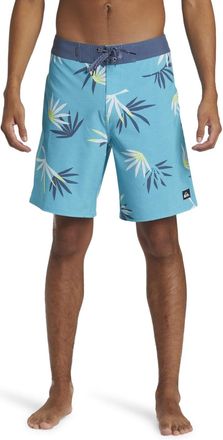 Quiksilver Mens SURFSILK Straight Leg 19 Board Shorts, Maui Blue, 30
