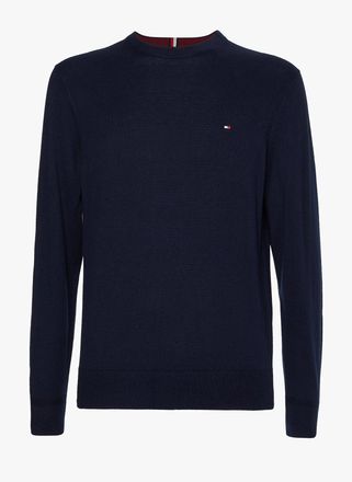 Tommy Hilfiger Pull col rond en coton et cachemire