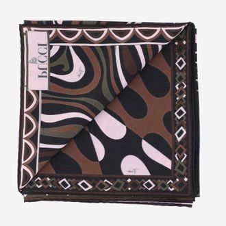 Emilio Pucci Geometric Silk Scarf - Pink