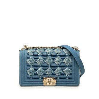 Chanel Pre-owned The Boy Flap - Femme - Pre-owned - Bleu - Taille: ONE Size