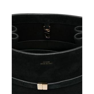 Toteme Suede Bucket Bag - Black