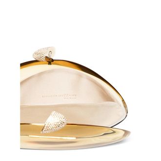 Benedetta Bruzziches Crystal-Embellished Acrylic Clutch - Orange