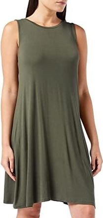 Amazon Essentials Robe débardeur cintrée (Disponible en Grande Taille) Femme, Olive Foncé, XXL