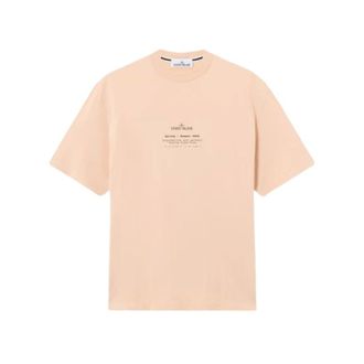 Stone Island Homme, Tops, Rose, Taille: L T-Shirt Stone E26