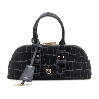 Pinko Pinko, Femme, Sacs, Noir, Taille: ONE Size Bowling Baguette Bag