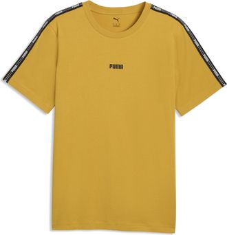 Puma T-shirt &agrave; bande Homme, V&ecirc;tements, Jaune, M