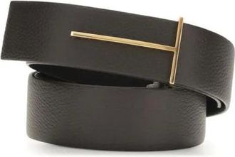 Tom Ford Homme, Accessoires, Brun, Taille: ONE Size Bos Taurus Regular Belt