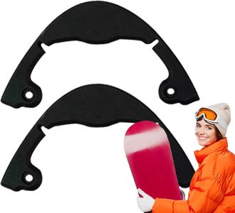 Generic Snowboard-Schutzstange - Flexibles ABS-Material, schwarzer Antikollisionsstreifen, Nasenschutz, Skateboard-Deck-Abdeckung, Jugend-Anf&auml;ngerausr&uuml;stung |