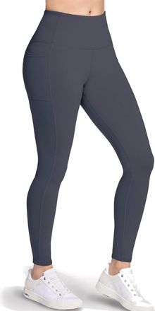 Skechers Go Walk Damen-Leggings mit hoher Taille, Asphalt, M