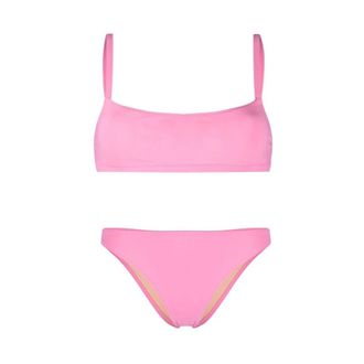 Lido Flamingo Pink High-Waisted Bikini - - Swimwear - Damen - Rosa - XS