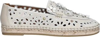 Kurt Geiger Femme, Chaussures, Beige, Taille: 37 EU Mocassins Espadrilles Fleurs