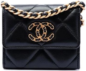 Chanel Sac bandouli&egrave;re matelass&eacute; en agneau Pre-owned - Femme - Pre-owned - Noir - Taille: ONE Size