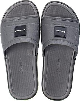 Rider 11795 Beige/Green - Tongs en caoutchouc pour homme, Noir - gris, 43 EU