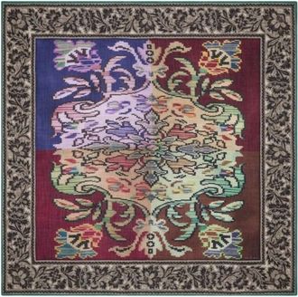 Pierre-Louis Mascia unisex, Accessoires, Multicolore, Taille: ONE Size &Eacute;charpe ch&acirc;le carr&eacute;e en laine