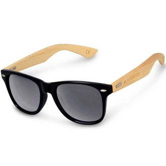 Navaris Holz Sonnenbrille UV400 - Unisex Damen und Herren Brille mit Bambus B&uuml;geln - Holzbrille mit Etui - unterschiedliche Farben