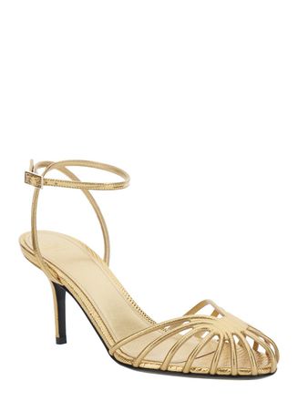 Alev&igrave; Womens Pumps Blake 75 Hf Metallic Leather Calf