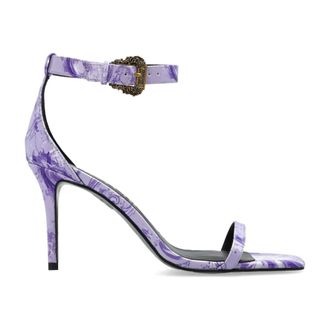 Versace Jeans Couture Femme, Chaussures, Violet, Taille: 36 EU Sandales &agrave; Boucle Baroque
