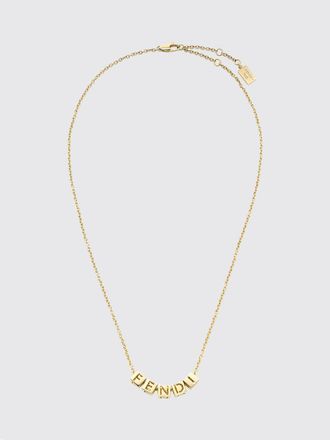 Fendi Collier en laiton dor&eacute; avec d&eacute;tail logo