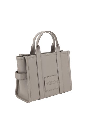 Marc Jacobs Womens Grained Calf Leather Tote Cement Handbags Hand Bags
