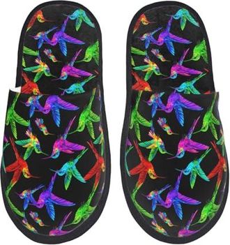 Generic Respirant Pantoufles Colibri Maison Pantoufles &eacute;l&eacute;gant Chaussons Femme pour Int&eacute;rieur Maison Hiver M