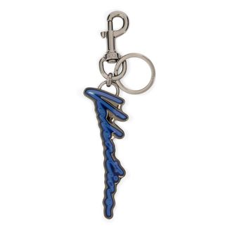 Valentino Garavani Homme, Accessoires, Bleu, Taille: ONE Size Porte-cl&eacute;s Plume