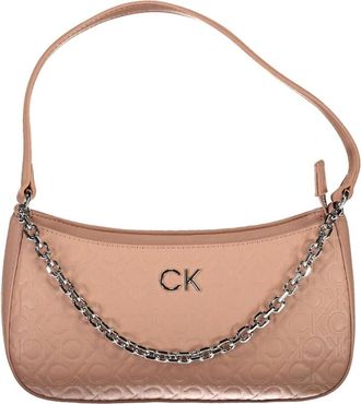 Calvin Klein Femme, Sacs, Rose, Taille: ONE Size Sac Cha&icirc;ne Style Monogramme