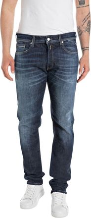 Replay Herren Jeans Grover Straight-Fit, Blau (Dark Blue 007-6), 34W / 30L