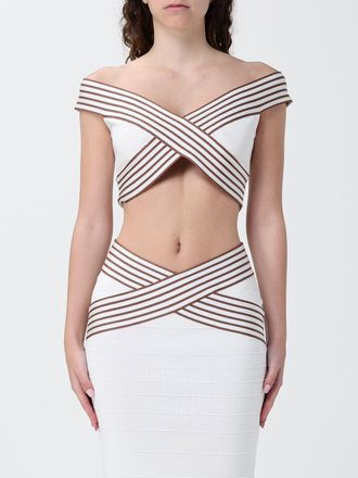 Elisabetta Franchi Top Femme couleur Ivoir