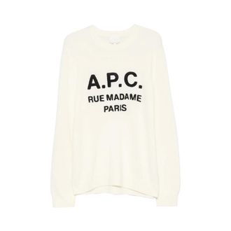 A.P.C. Rundhals-Strickpullover - - Knitwear - Herren - Beige - L